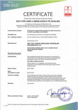 Quality Certificates - ABP TDS